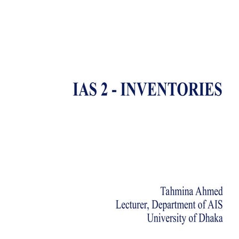 Corporate Reporting - MFRS102, IAS2: Inventory | PPTX