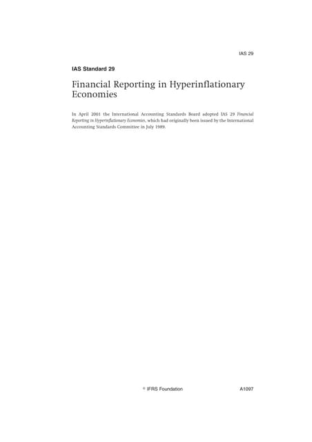 IAS 29 Financial Reporting In Hyperinflationary Economies | PPTX ...