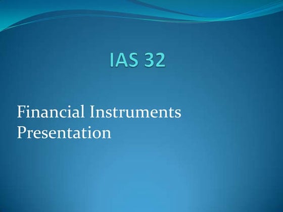 IFRS 9 financial instruments Overview | PPT