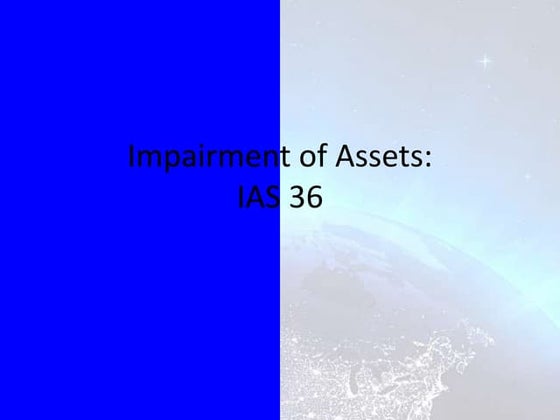 Accounting Standard - 28 Impairment Of Assets | PPTX