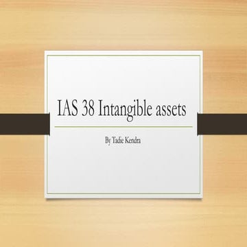 International Accounting Standard Number 38 | PPTX