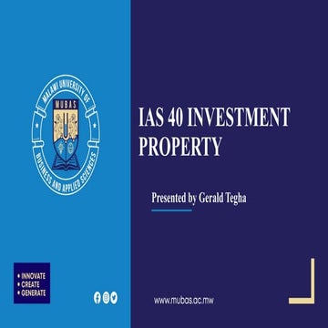 Ind AS 40 : Investment Property | PPTX