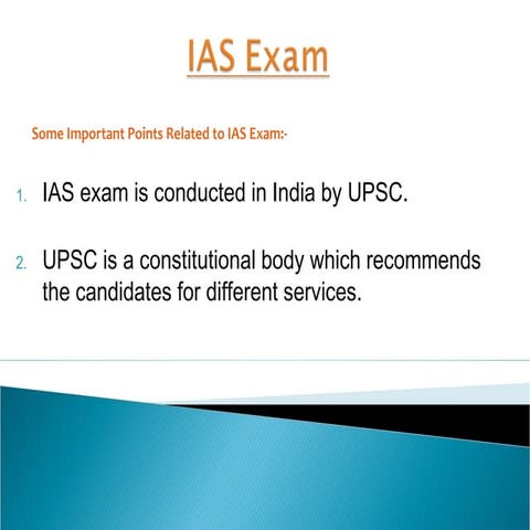 IAS Exam | PPT