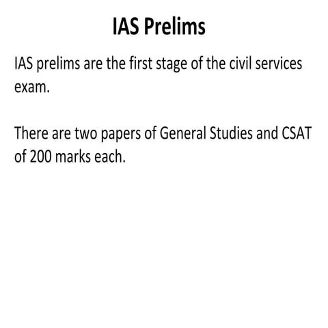 Ias prelims | PPT