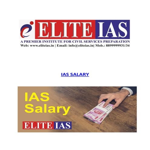 Ias salary | PDF | Careers