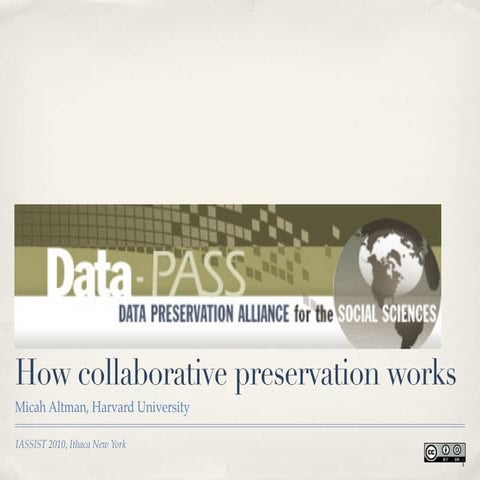 Data-PASS: How Collaborative Presentation Works | PPT
