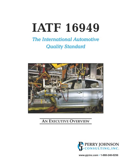 List of mandatory IATF 16949 documents | PDF