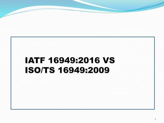 IATF 16949 CLAUSES TRAINING MATERIAL BRIEF | PPTX