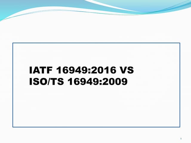 IATF 16949 CLAUSES TRAINING MATERIAL BRIEF | PPTX