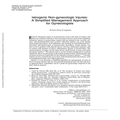 Iatrogenic injuries | PDF