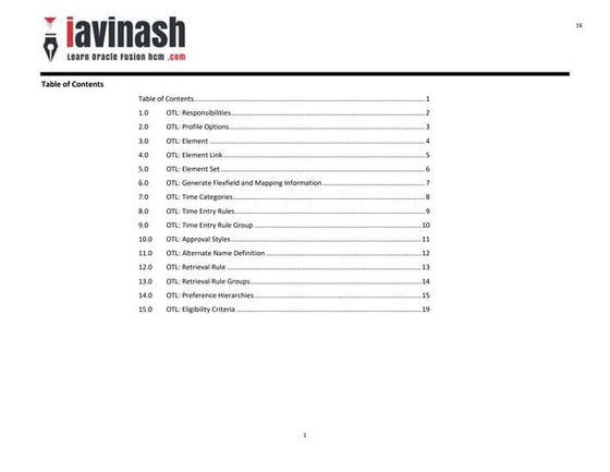 Oracle ebs otl setup document | PDF