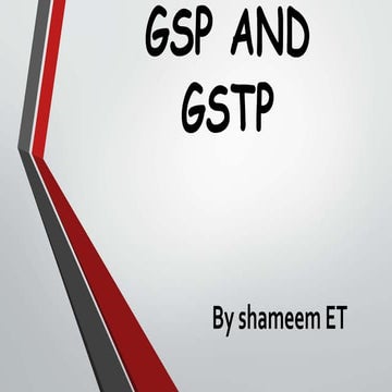 gsp and gstp | PPTX