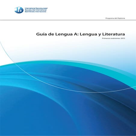 Guía de Lengua y Literatura A IB | PDF