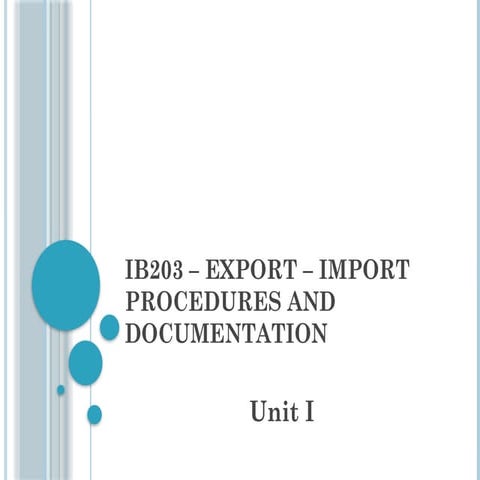 Export - Import Documentation and Procedures.pptx