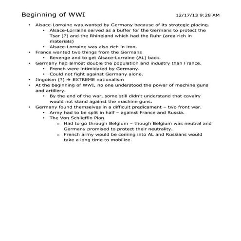 World war 1 presentation for grade 5 in canada | PPTX