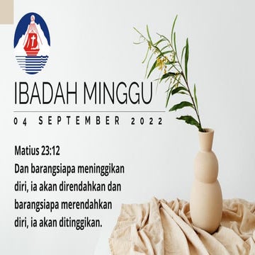 SLIDE IBADAH MINGGU JEMAAT BCCM PEKAN K.M | PPTX