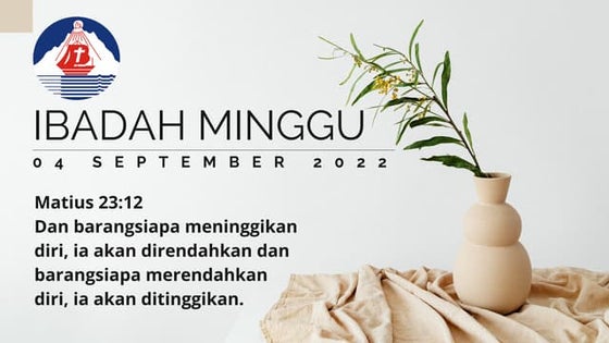 SLIDE IBADAH MINGGU JEMAAT BCCM PEKAN K.M | PPTX