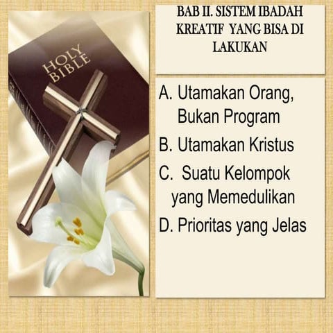 Ibadah yang kreatif | PPTX