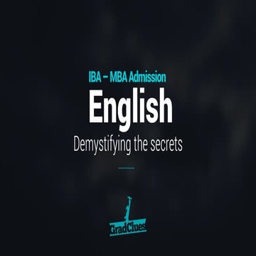 Iba mba english section explained | PDF