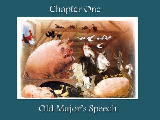 Chapter 1 - language techniques in Animal Farm - George Orwell | PPTX