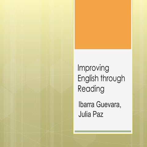 Improving English through Reading | PPT