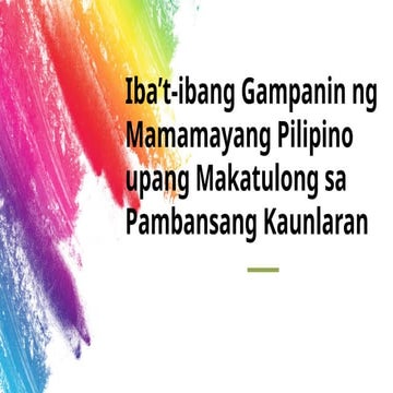 Iba’t-ibang Gampanin ng Mamamayang Pilipino upang Makatulong sa.pptx