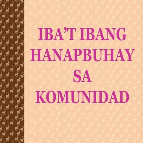 Hanapbuhay Sa Komunidad Clipart People