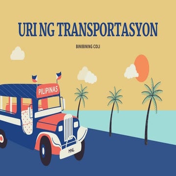 Mga Uri ng Sasakyan | PPTX