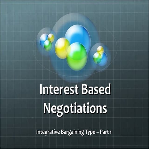 Interest Based Bargaining | PPT