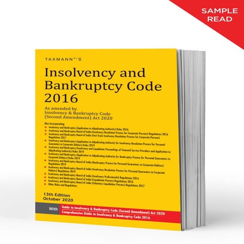 Taxmann's Insolvency and Bankruptcy Code 2016 | PDF