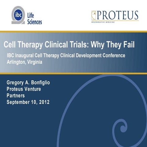 Ibc cell therapy clinical development conference (arlington va ...