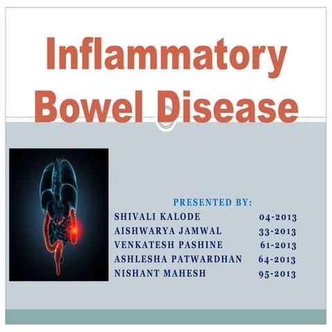Inflammatory bowel disease | PPTX