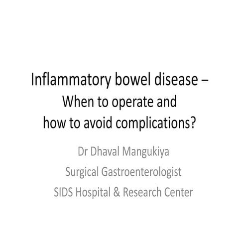 Inflammatory Bowel Disease | PPT