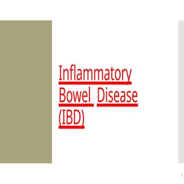 IBD and Diarrhoea.pptx pharmacy practice | PPT