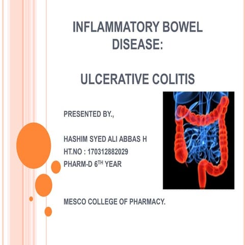 A CASE PRESENTATION ON IBD (INFLAMMATORY BOWEL DISEASE) | PPTX