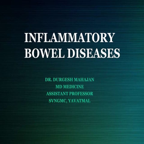 Inflammatory Bowel Diseases | PPTX | Digestive Disorders | Diseases and ...