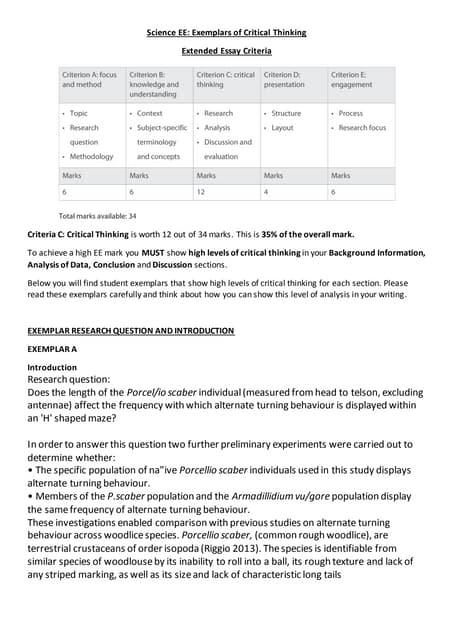 IGCSE planning an investigation student booklet | DOC