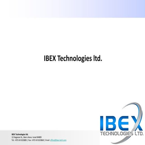 IBEX Technologies Profile English@240912 | PDF