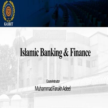 IBF CHAPTER 1 TO 7.pdf Islamic Banking and Finance | PDF