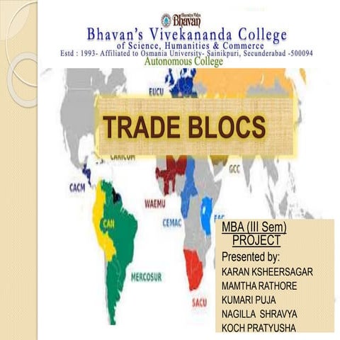 Major Trade Blocks | PPTX | Currencies | Economy