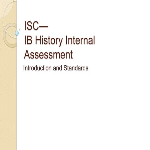 Ib History Internal Assessment--William J. Tolley | PPTX