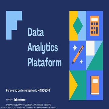 Data Analytics Plataform FERRAMENTA DA MICROSOFT | PDF