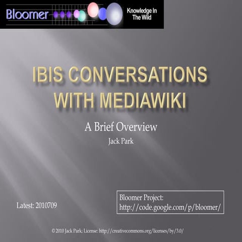 IBIS Conversations with MediaWiki | PDF