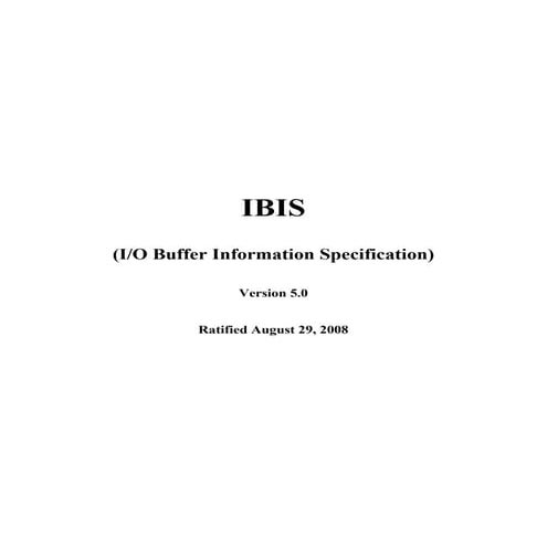 Ibis ver5 0_guidelines | PDF
