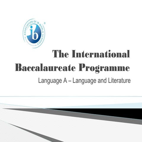 IB Language and Literature outline 2015 | PPT