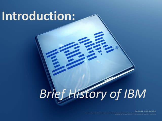 International Business Machine (IBM) | PPTX