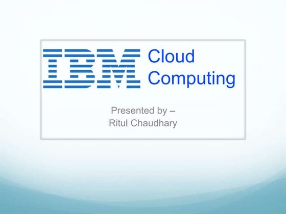 Ibm Cloud Introduction Ppt 7912