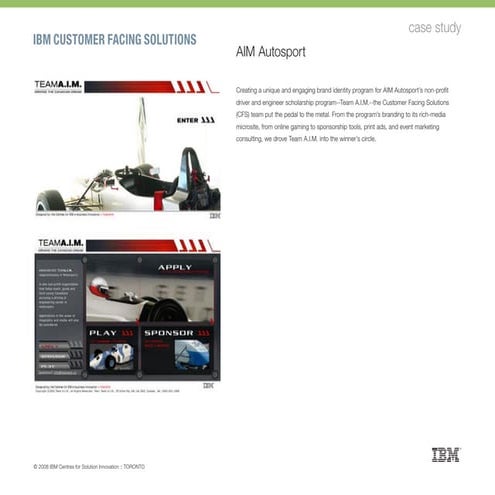 IBM aim autosport | PPT