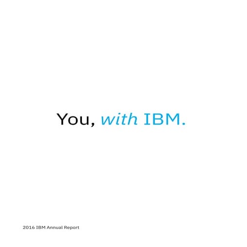 Ibm annual-report-2016 | PDF