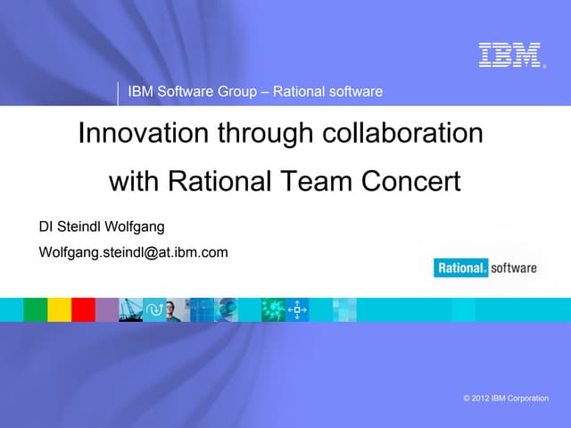 Ibm Rational Eclipse Demo Camp 2012 06 Ppt